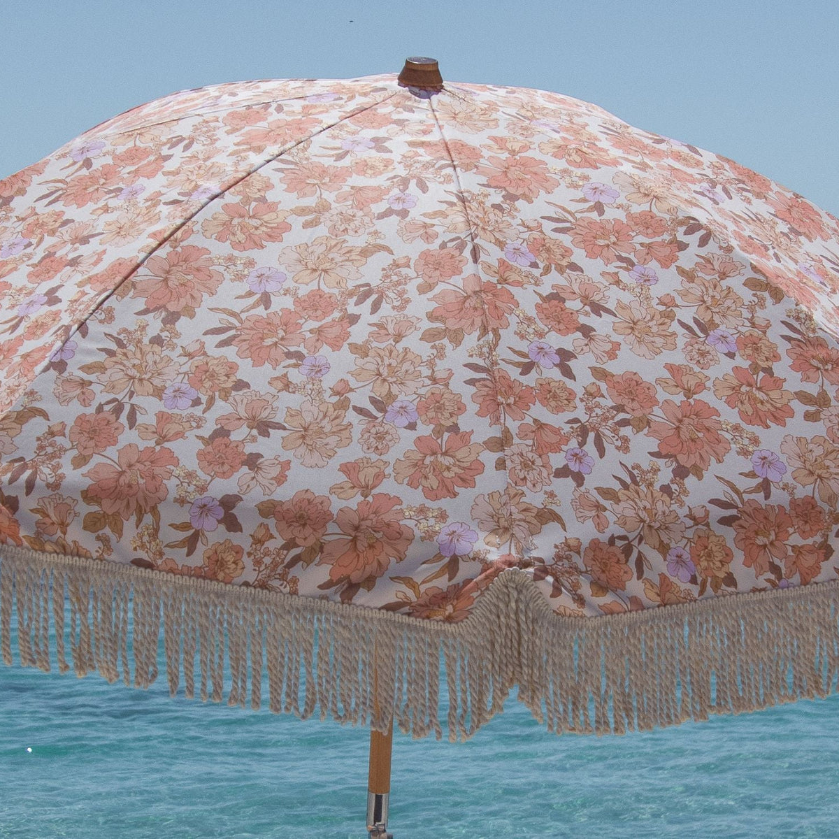 Extra Large Beach Umbrellas | Beach Parasol With Tassels – ISLA Label ...
