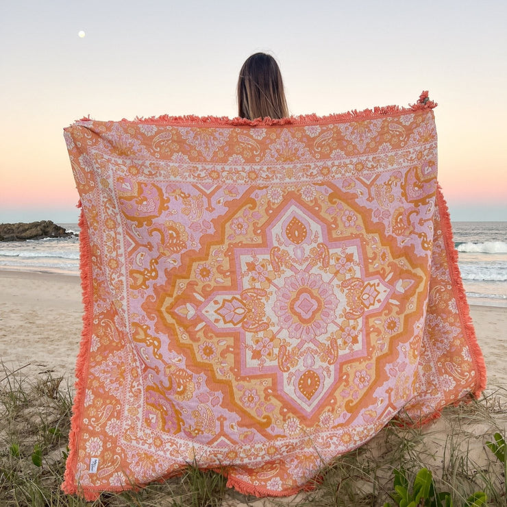 Sundown Bohemian Picnic Rug | Shop XL Boho Picnic Blankets Australia ...